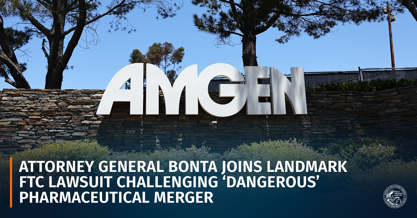 Attorney General Bonta Joins Landmark FTC Lawsuit Challenging ...