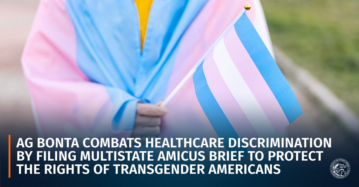 Attorney General Bonta Combats Healthcare Discrimination by Filing ...